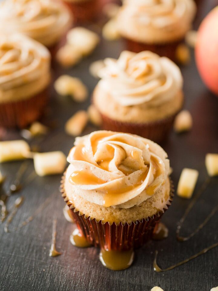 Cinnamon Apple Cupcakes - Sweetly Splendid
