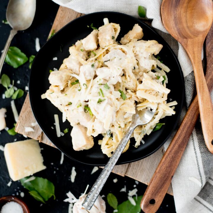 One Pot Chicken Alfredo Sweetly Splendid