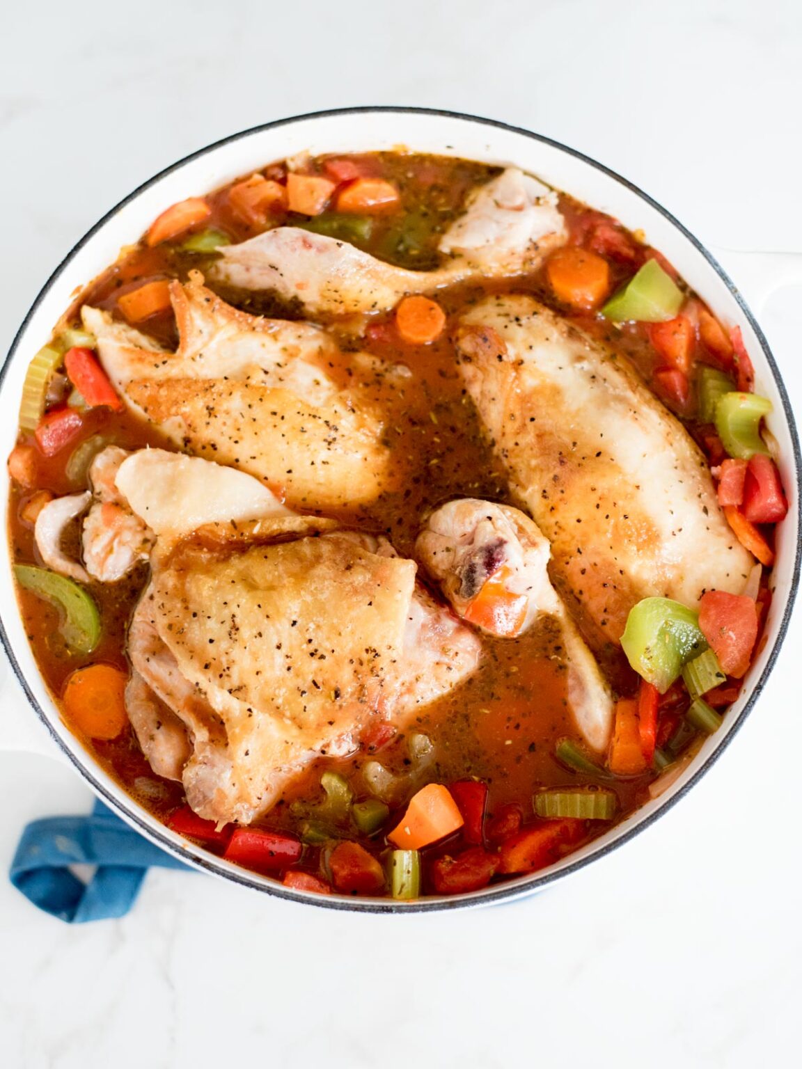 Oven Baked Chicken Cacciatore - Sweetly Splendid
