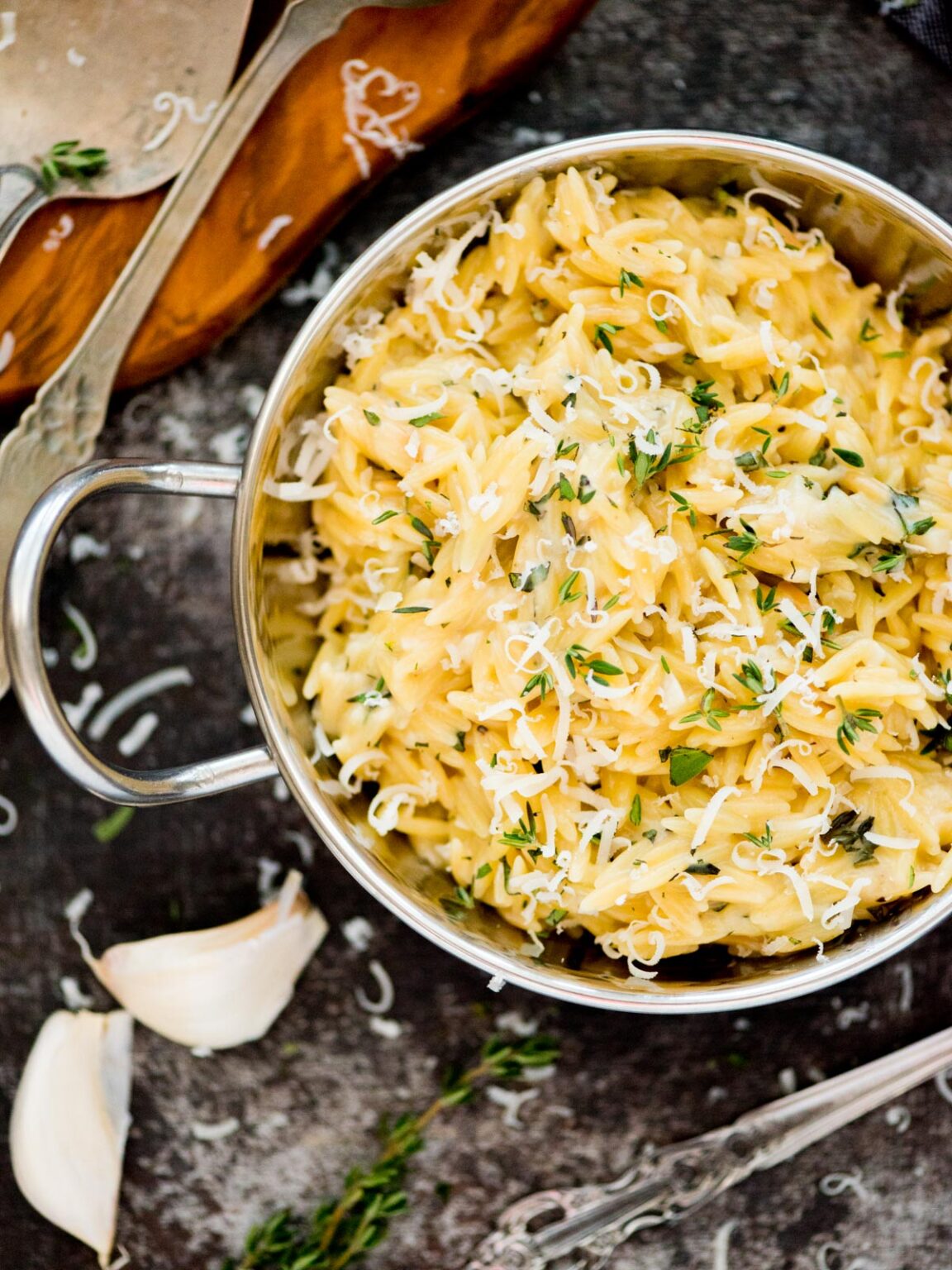 Parmesan Orzo Recipe - Sweetly Splendid