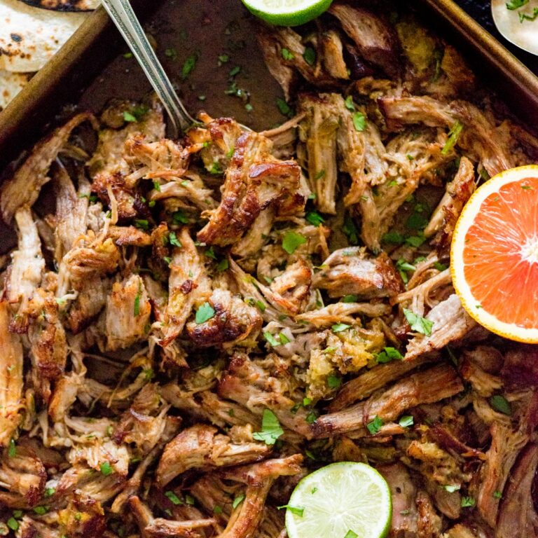 Dutch Oven Carnitas - Sweetly Splendid