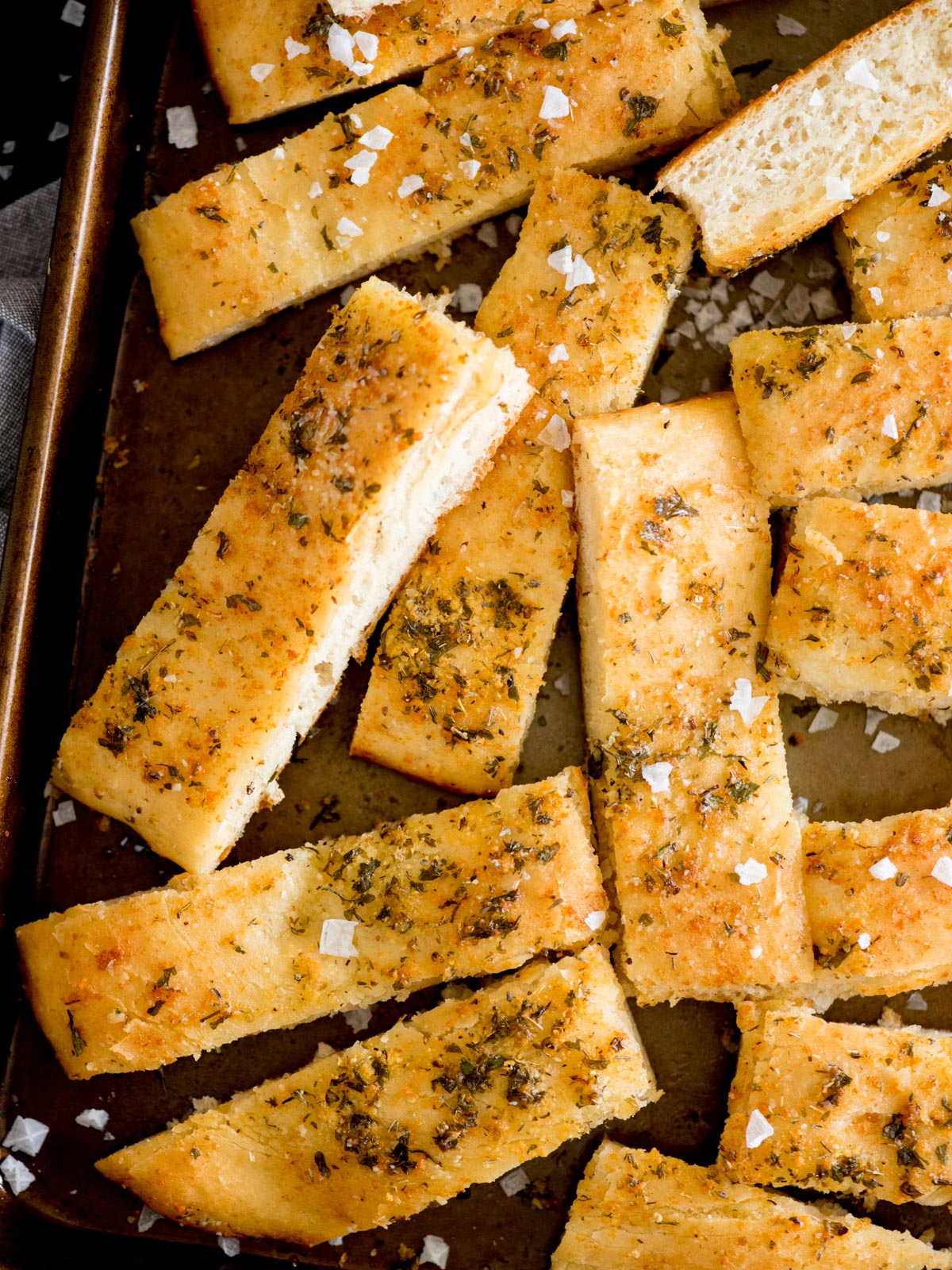 Parmesan Garlic Breadsticks (Easy and Homemade) - Sweetly Splendid
