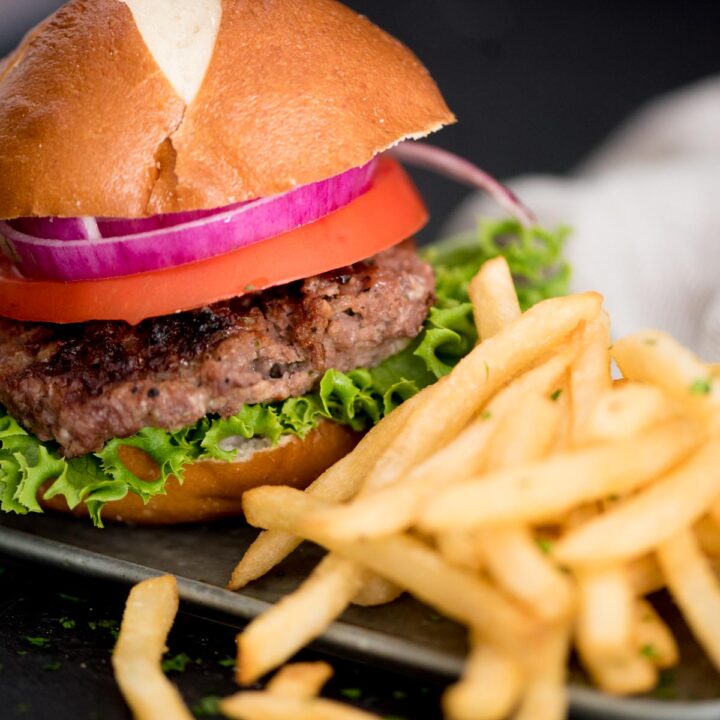 Easy Ranch Burgers with Cheese - Sweetly Splendid