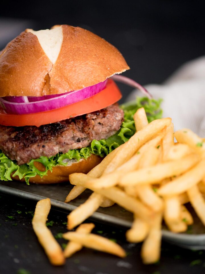 Easy Ranch Burgers with Cheese - Sweetly Splendid