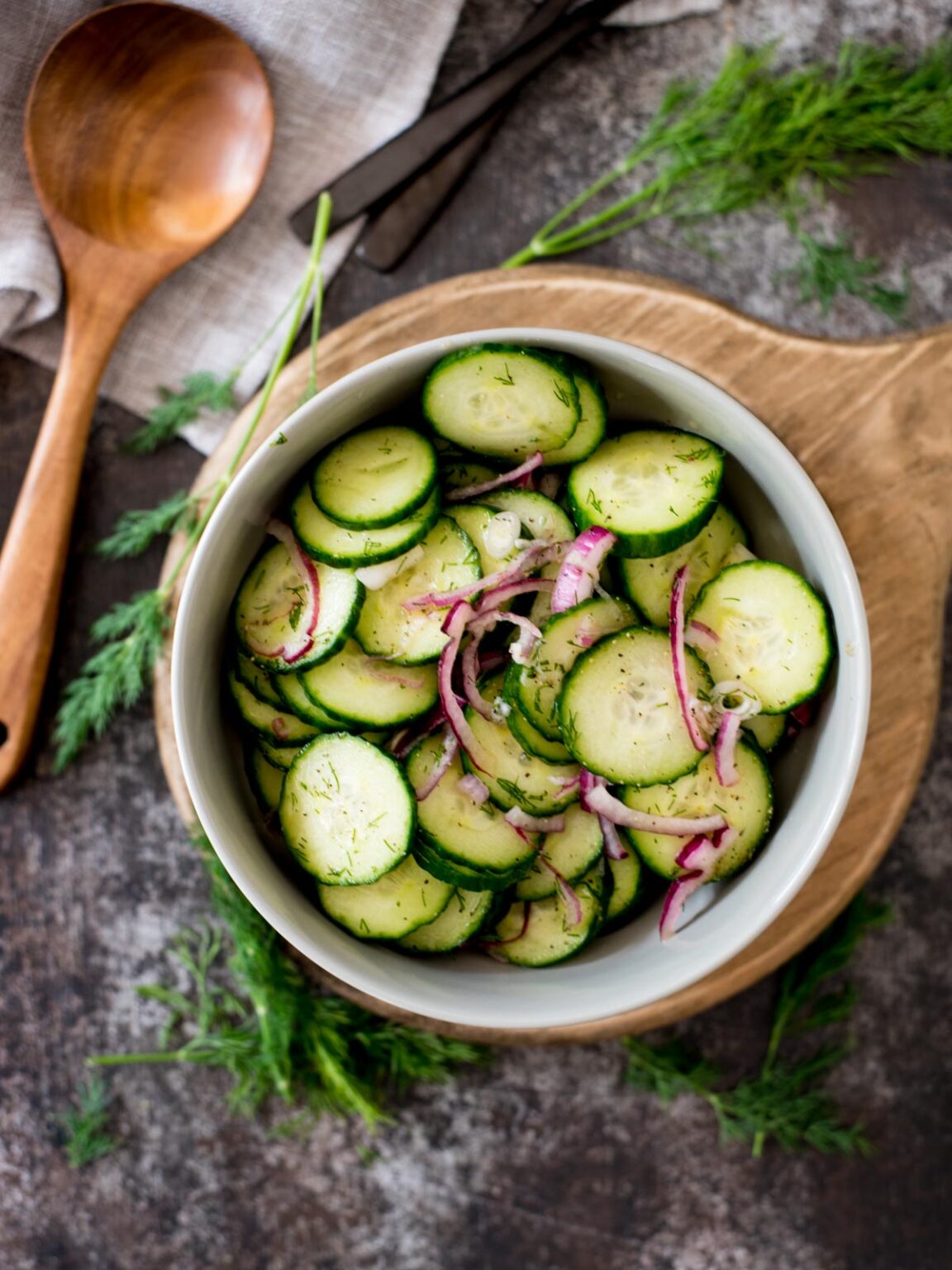 Cucumbers and Onions in Vinegar - Sweetly Splendid