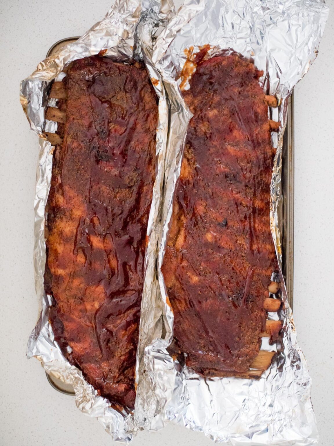 Smoked Ribs on Pellet Grill (Pit Boss) - Sweetly Splendid