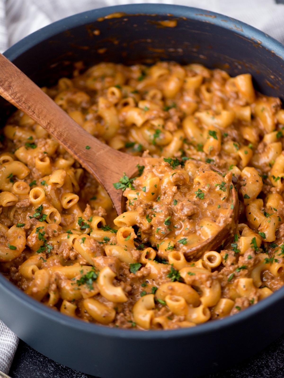 Homemade Cheeseburger Macaroni - Sweetly Splendid