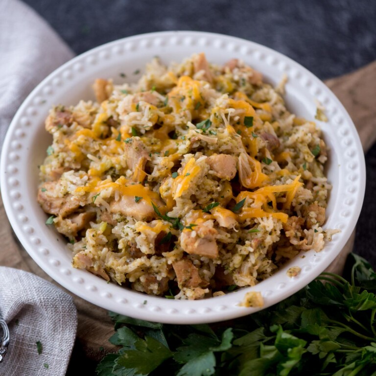 Chicken Broccoli Rice Instant Pot - Sweetly Splendid