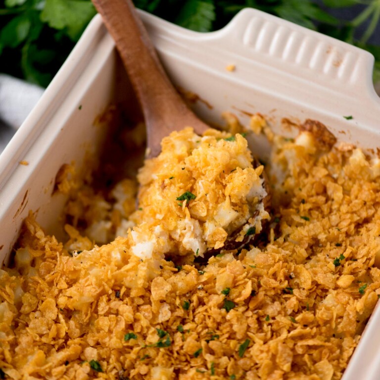 Easy Funeral Potatoes Recipe - Sweetly Splendid