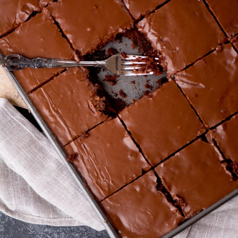 Texas Sheet Cake Recipe with Buttermilk - Sweetly Splendid