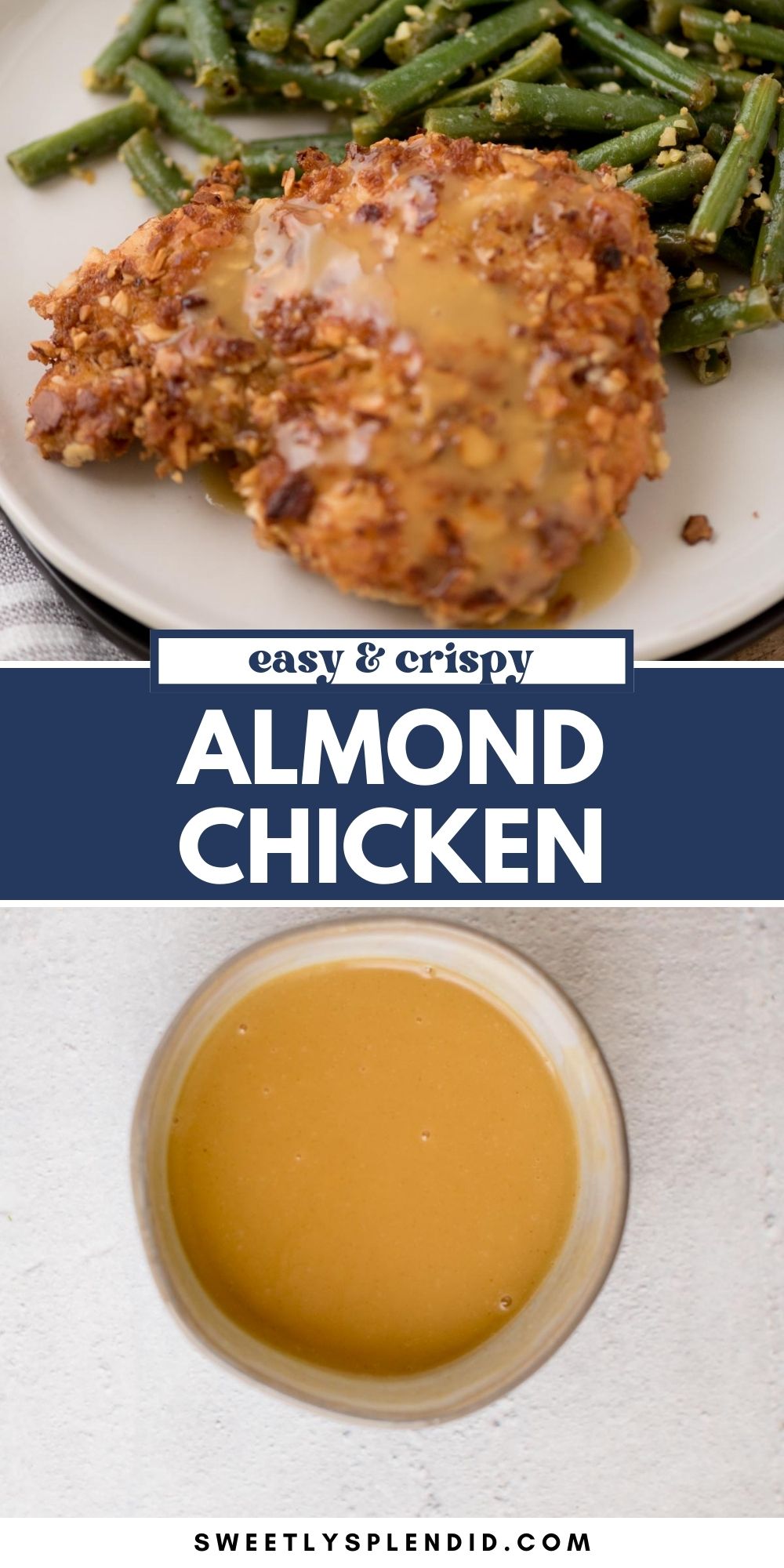 Almond Chicken with Honey Mustard (Crispy, Easy & Golden!) - Sweetly ...