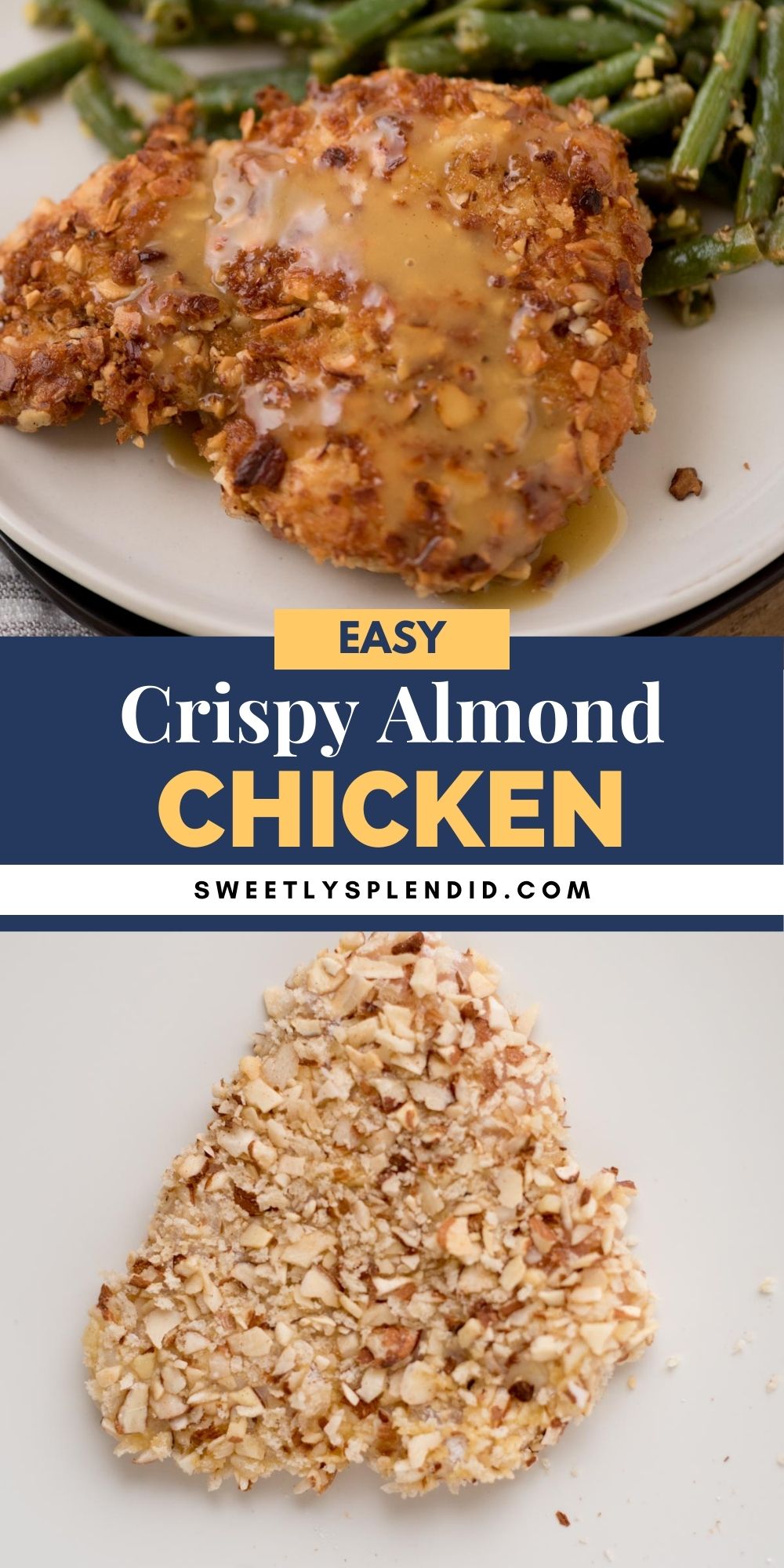 Almond Chicken with Honey Mustard (Crispy, Easy & Golden!) - Sweetly ...