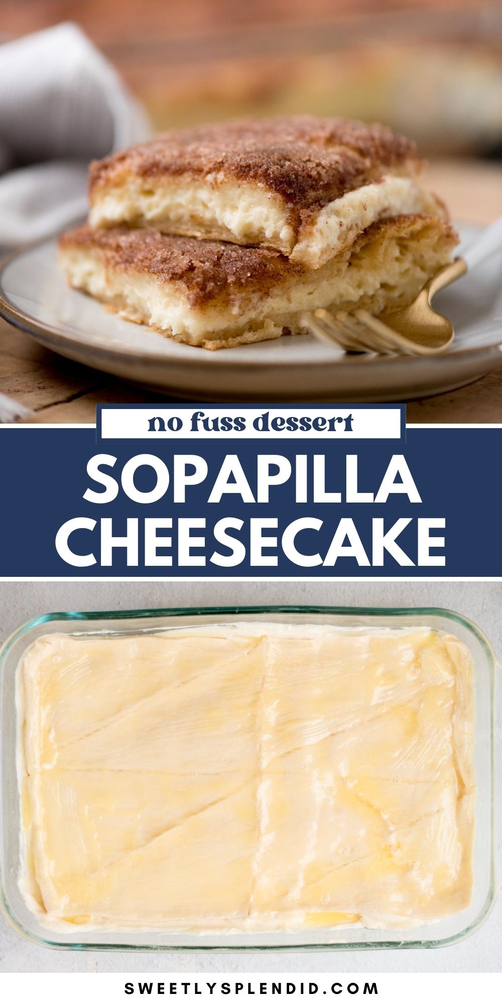 Mexican Sopapilla Cheesecake - Sweetly Splendid