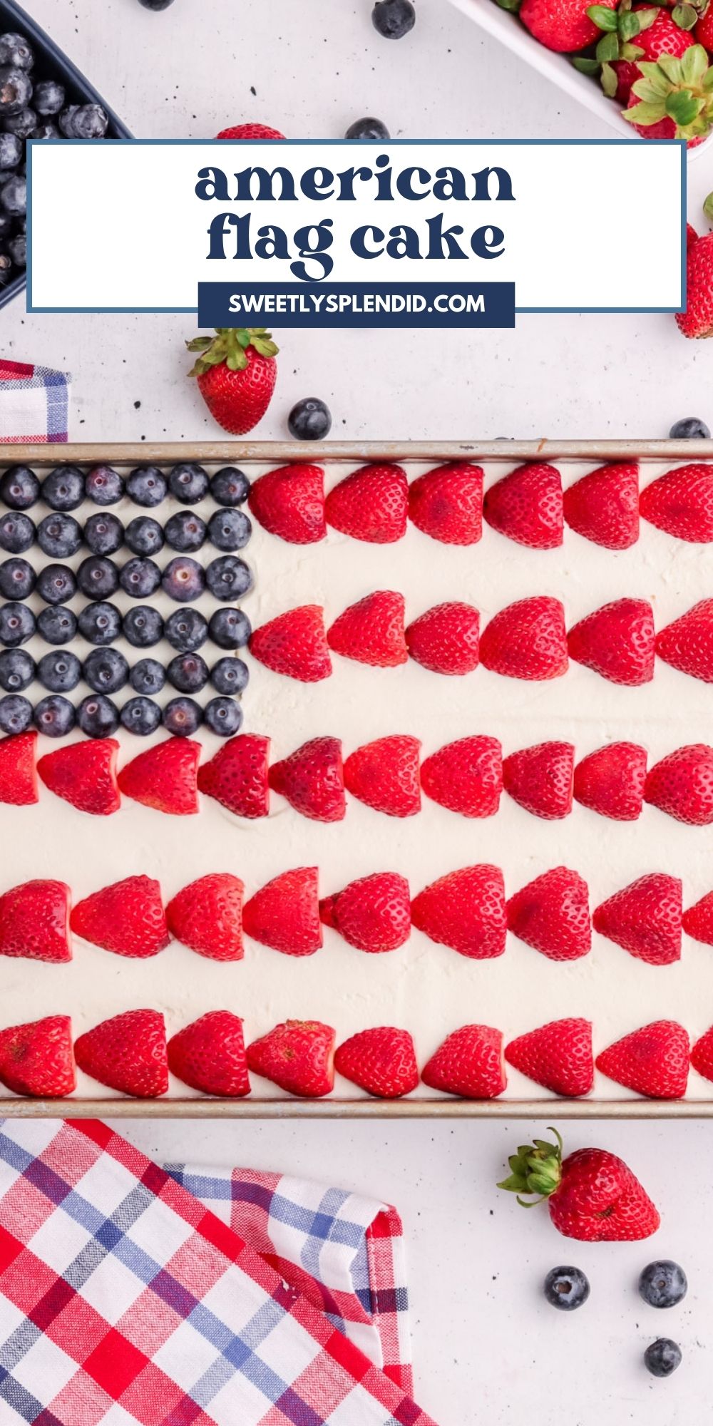 American Flag Cake (Easy 4th of July Dessert with Fresh Berries ...