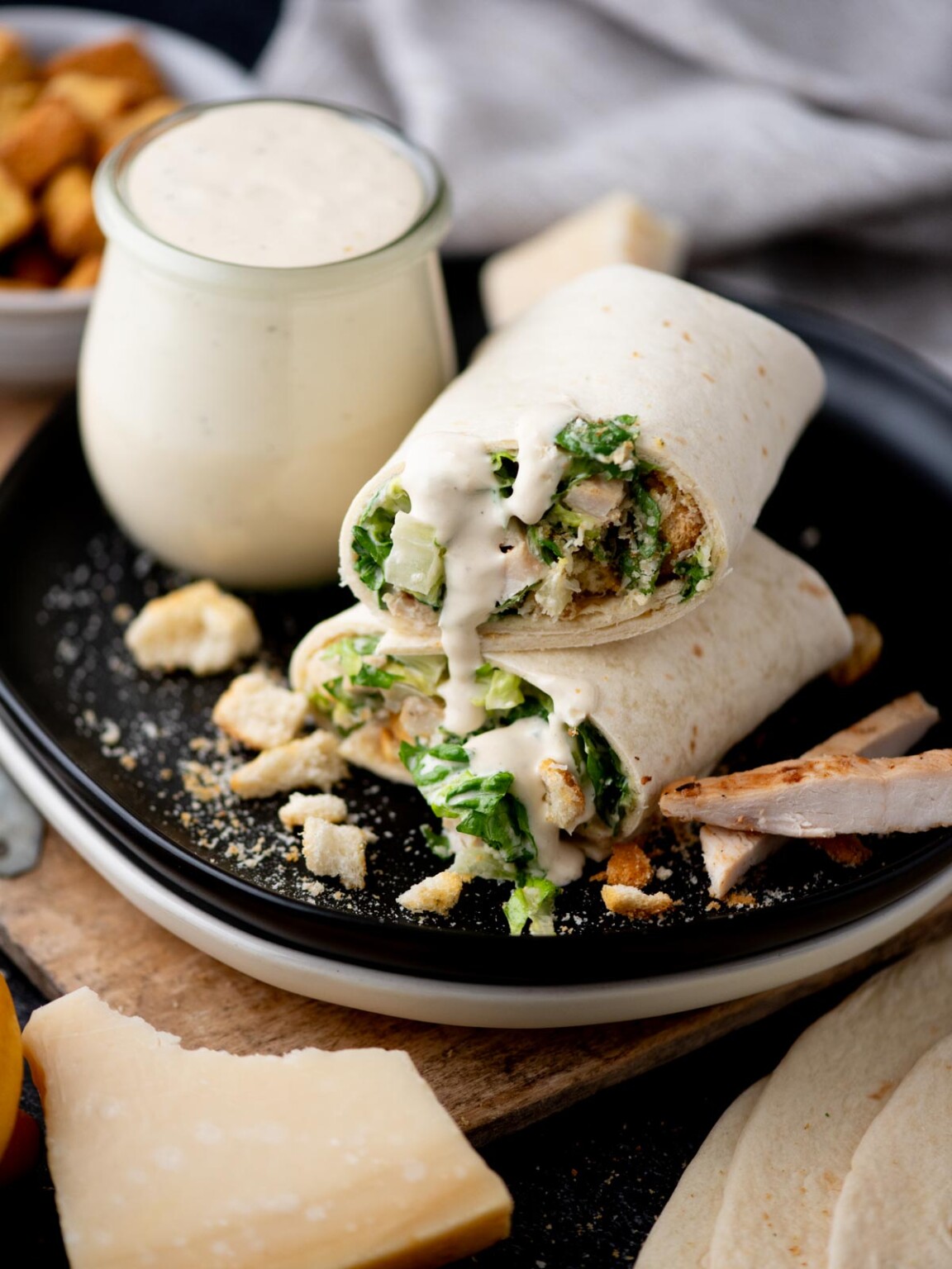 Caesar Chicken Wrap - Sweetly Splendid