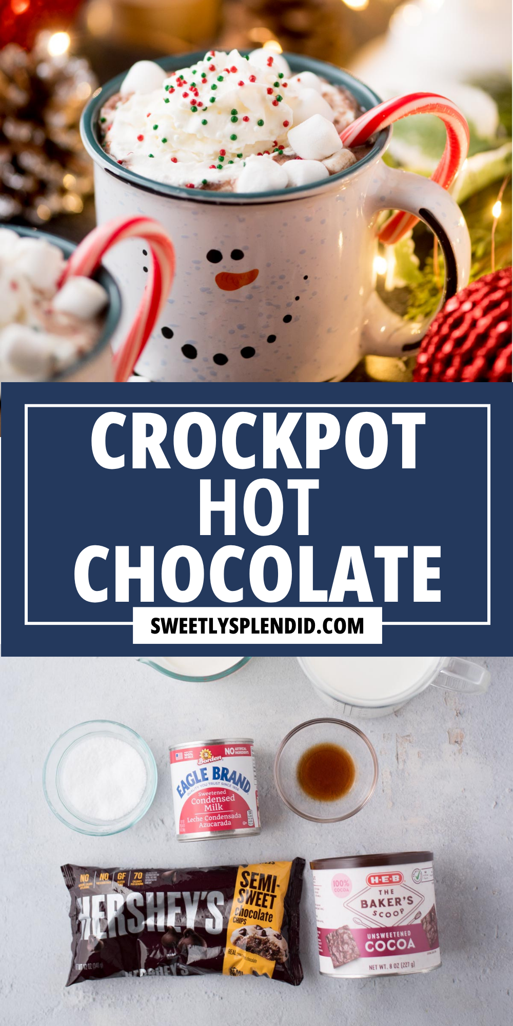 Crockpot Hot Cocoa Recipe (Creamy & Delicious!) - Sweetly Splendid
