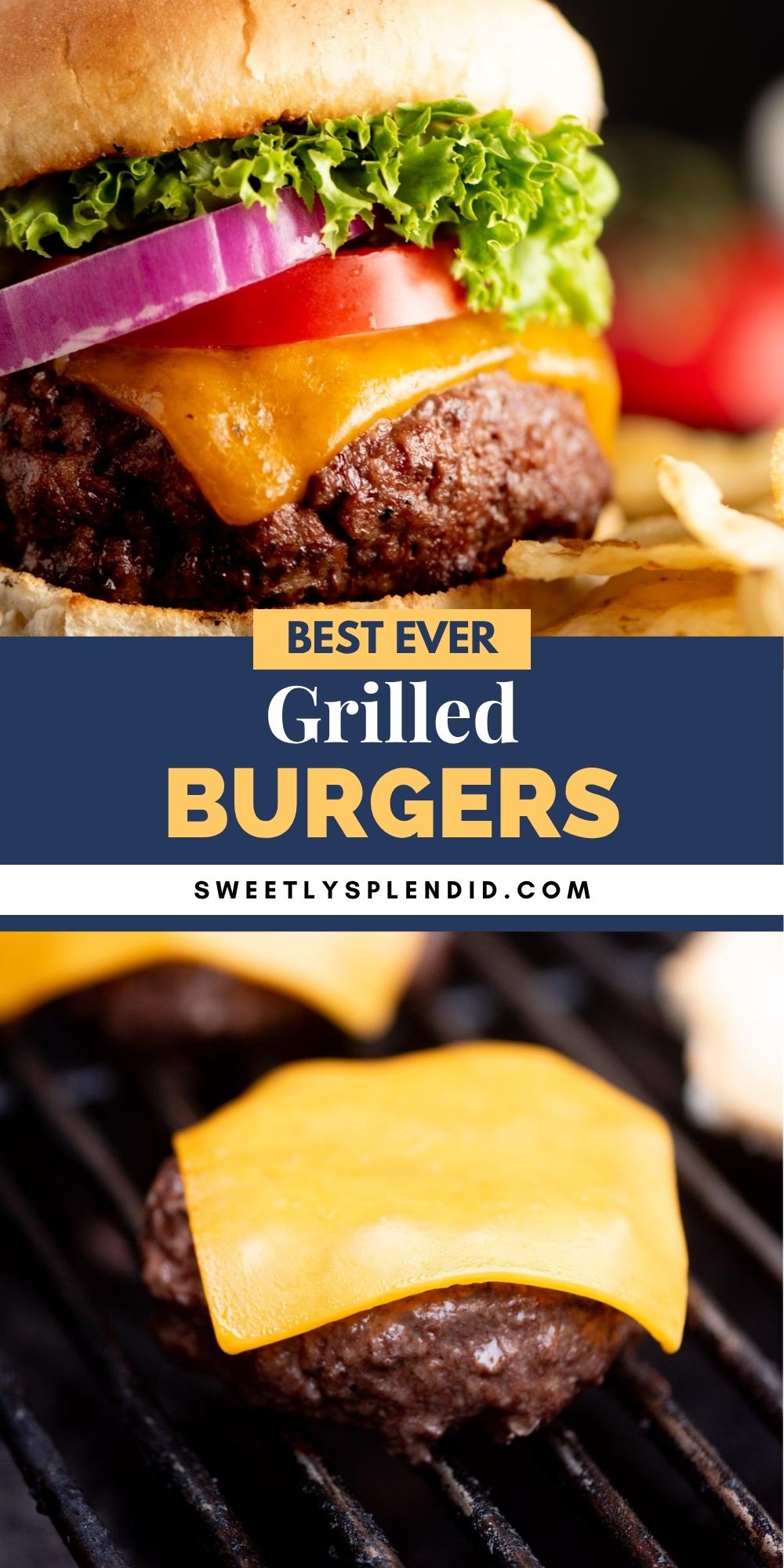 Juicy Grilled Burger Recipe (Easy & Tender) - Sweetly Splendid